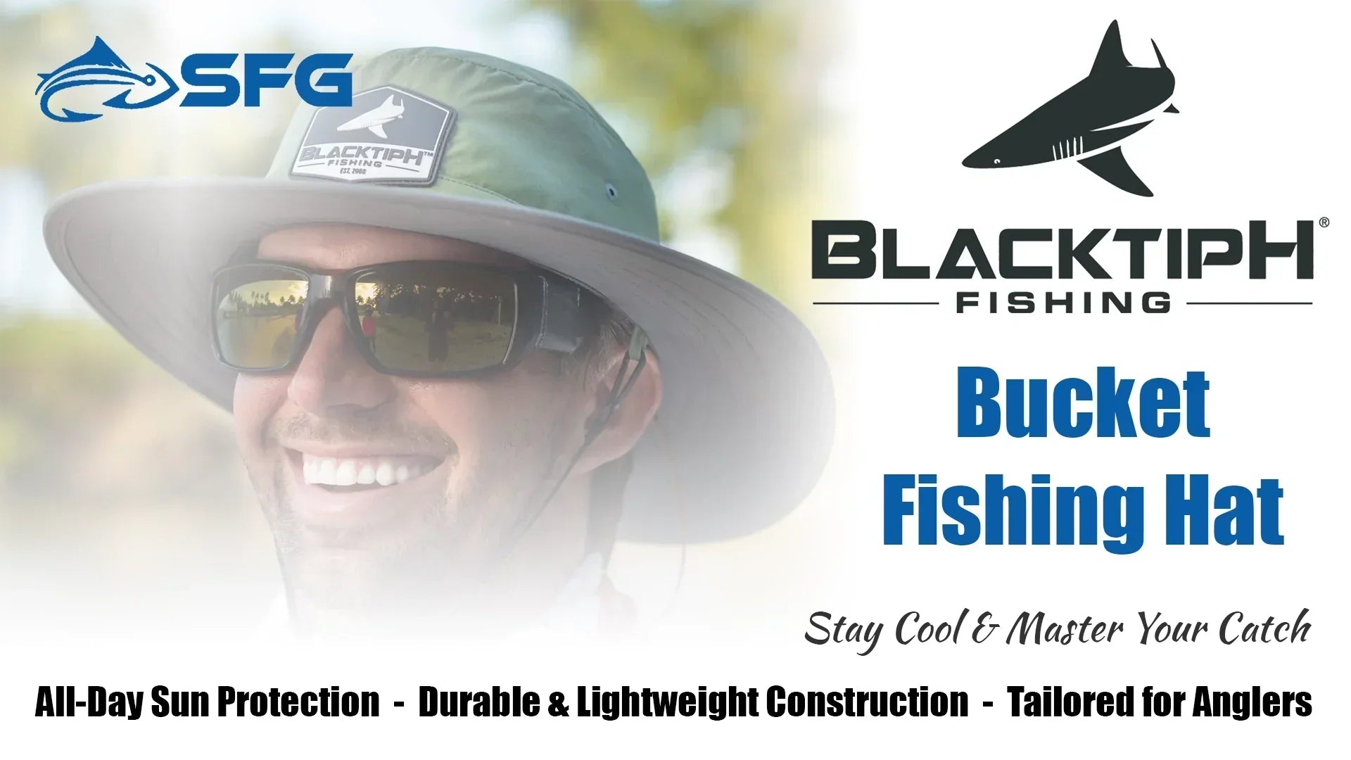 Stay Cool & Catch More: BlacktipH Bucket Fishing Hat – SportFishGear