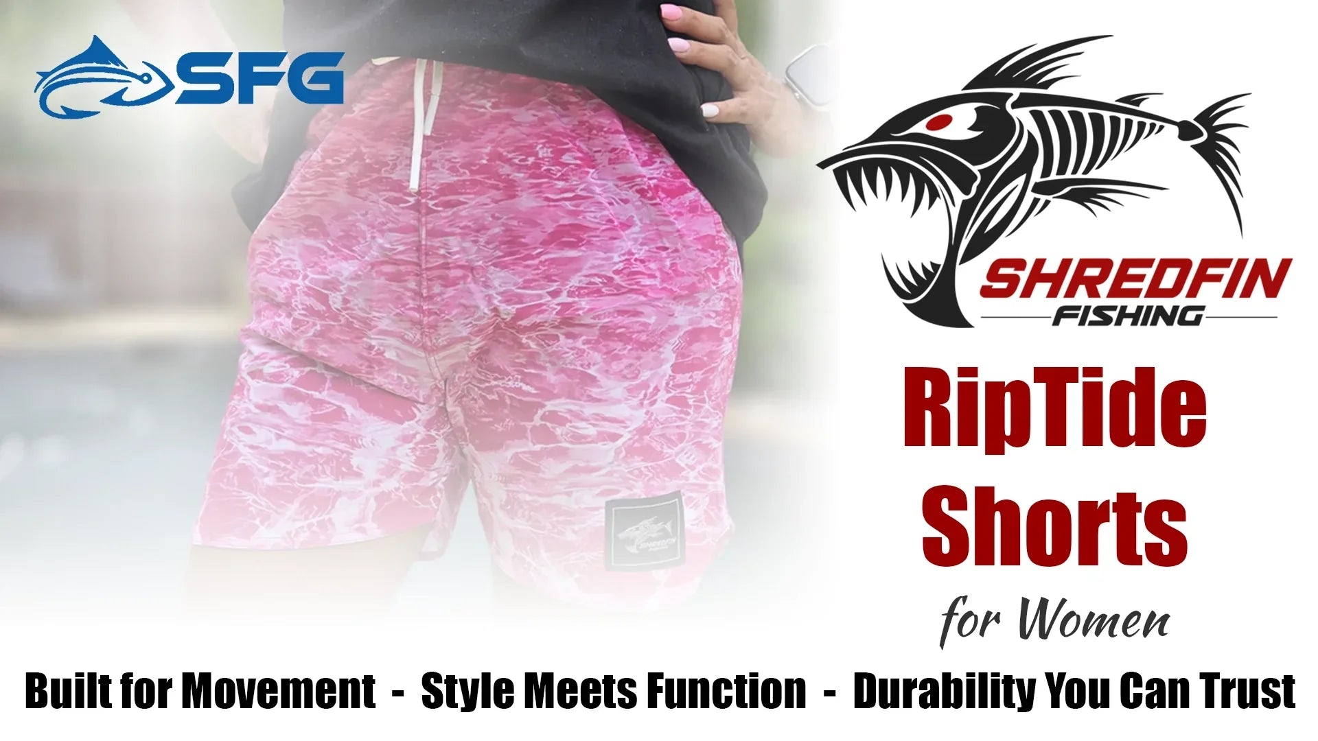 ShredFin RipTide Shorts for Women | Stylish & Quick-Dry – SportFishGear